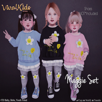 Second Life Marketplace - [Vk!] Maggie Set-Black_TDB/BB